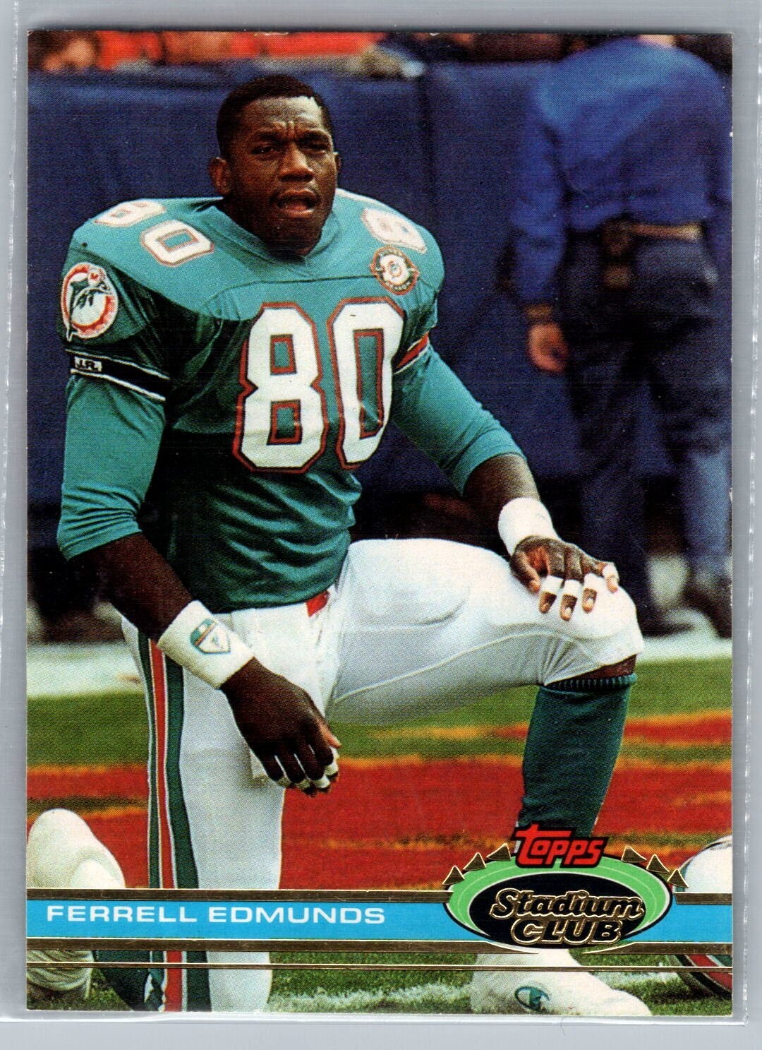 1991 TOPPS STADIUM CLUB CARD # 41 Ferrell Edmunds - Miami Dolphins | eBay