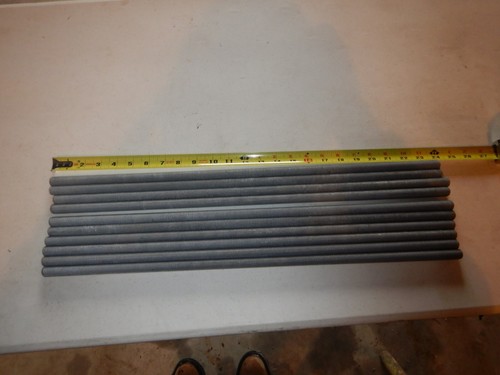 (10) QTY 5/8"x 24" x 11 thread hot dipped galvanized threaded rod A307 ...