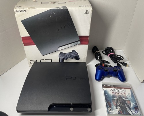 Sony PlayStation 3 Slim PS3 120GB CECH-2001A W/ Controller- Cords-Game ...