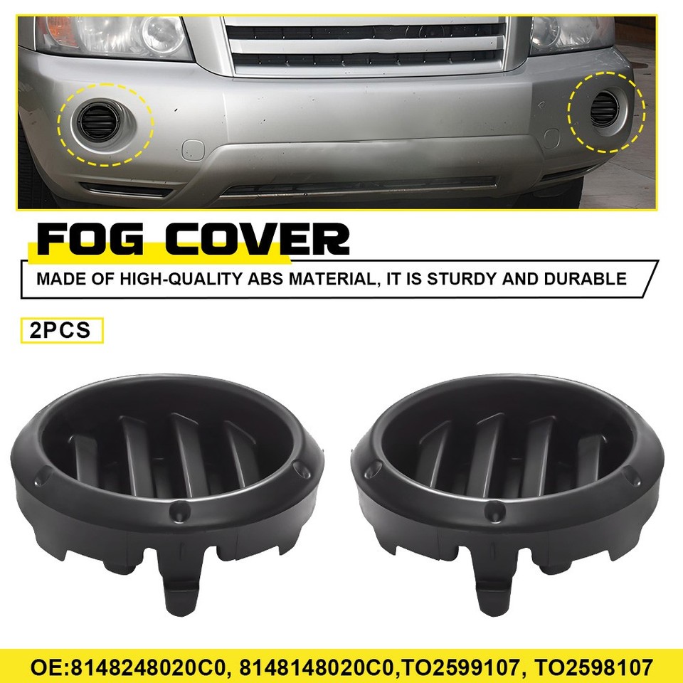 2x Fog Light Grille Cover Front Left & Right Set For 2004-07 Toyota ...