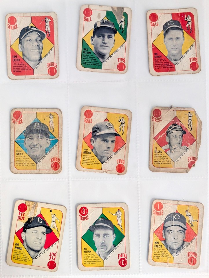 LOT of (36) Different 1951 Topps Baseball RED BACKS | eBay
