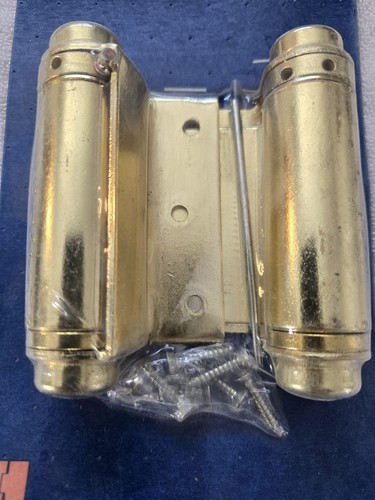 Hager Bright Brass Finish 3" Double Acting Door Close Spring Hinge ...