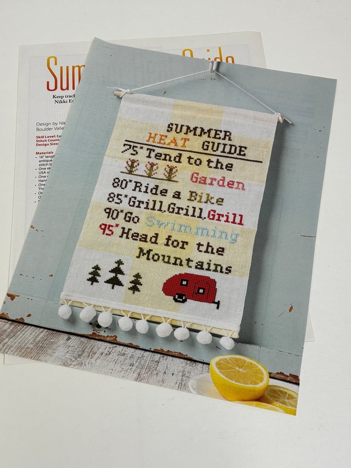 Summer Heat Guide Counted Cross Stitch Pattern Camping Magazine Pages ...