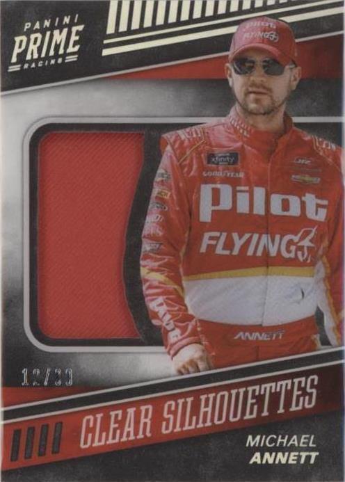 2018 Panini Prime Racing - Clear Silhouettes Michael Annett #CS-MA /99 ...