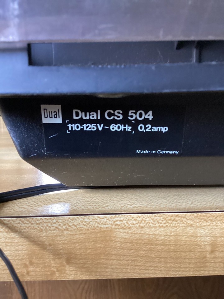 SEE VIDEO of our Vintage Dual CS 504 Turntable W/Dust Cover spinning ...