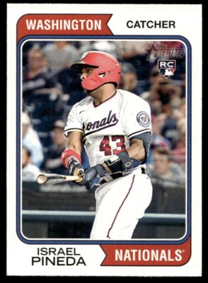 2023 Topps Heritage Israel Pineda Rookie G186 Washington Nationals #259 ...