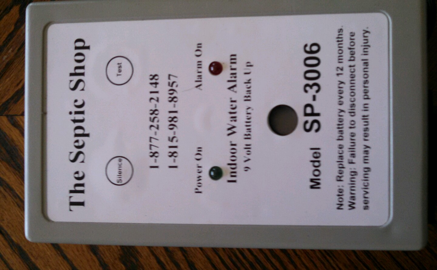 NEW MDI Indoor Septic Alarm & Sump Pump High Water Alarm with Battery ...