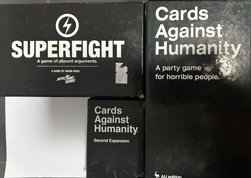 Cards Against Humanity With Super fight Bundle + 2nd Expansion! | eBay ...