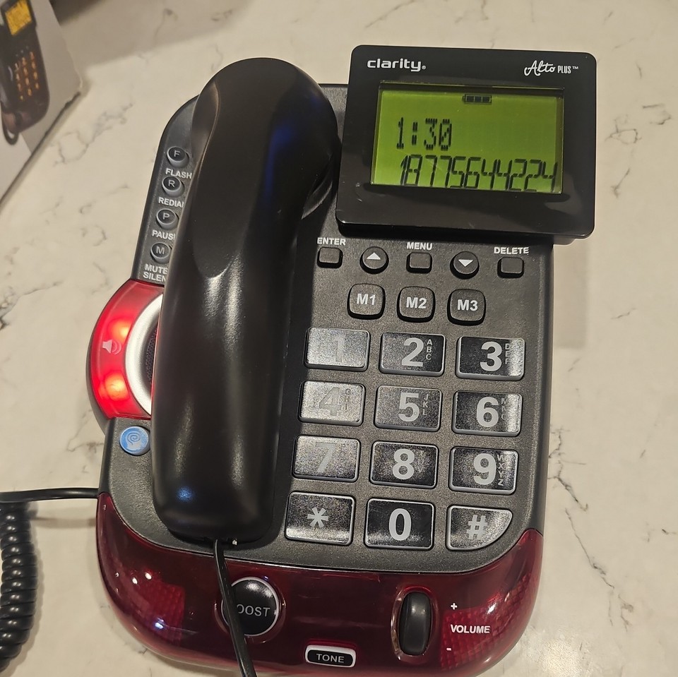 Clarity ALTOPLUS Digital Loud Big Button Speakerphone Light Ringer ...
