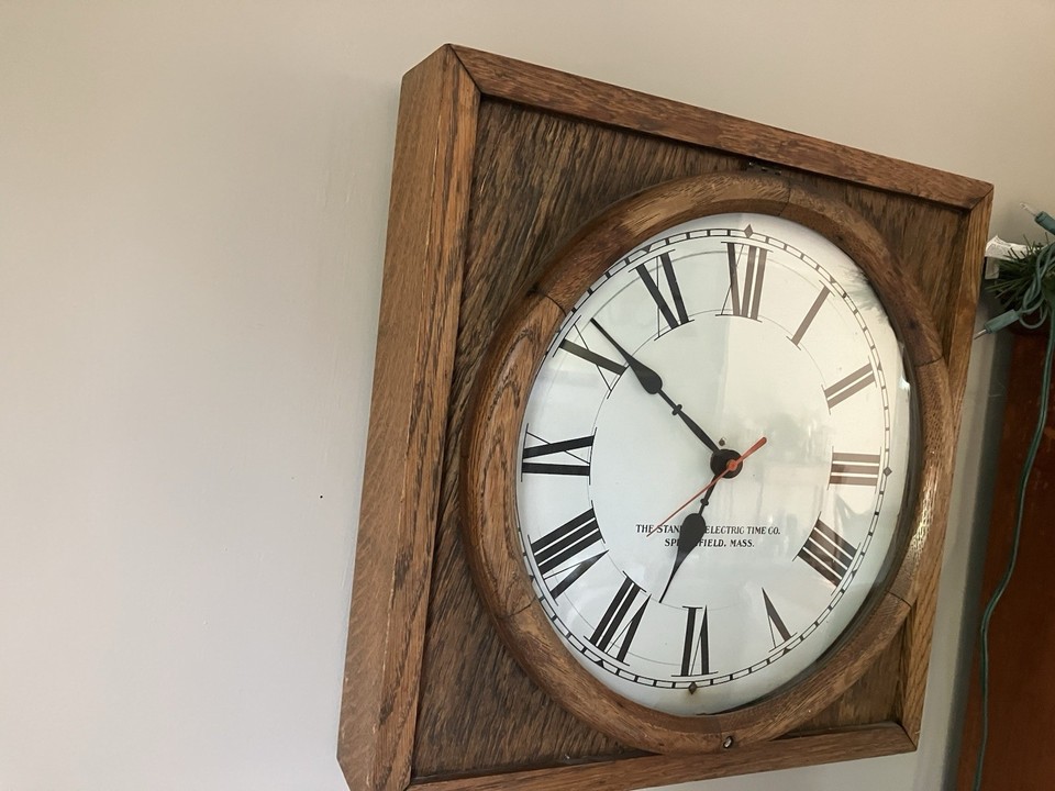 Antique/Vintage Standard Electric Time Co. Springfield, Mass. Wall ...