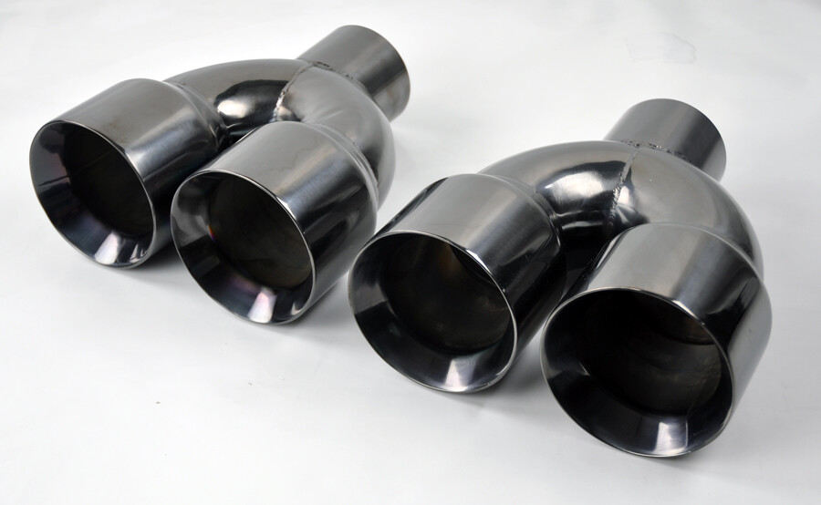 Dual 4" Quad Style Titanium Exhaust Tips Camaro Firebird Trans Am | eBay