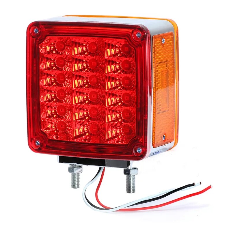 39LED Double Face Stud Mount Cab Fender Turn Signal Light For Kenworth ...
