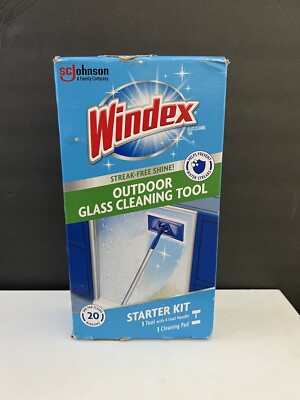 Windex Outdoor Glass Cleaning Tool Window Cleaner Tool Starter Kit NIB ...