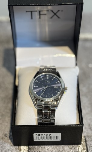 TFX By Bulova Men's Watch Model 36B107 Stainless Steel Blue Dial New In ...