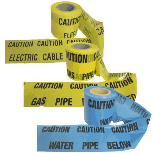 CAUTION Underground WARNING tape Electric Cable Water Pipe Gas Main | eBay