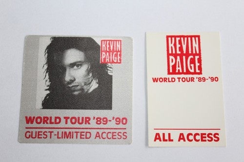 Kevin Paige - 2 x Backstage Pass - - Free Postage - | eBay