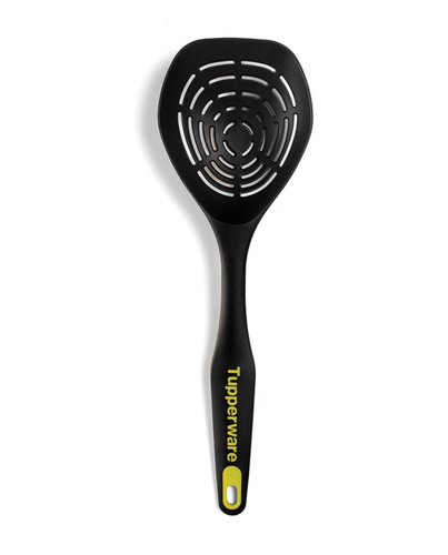 Tupperware Kitchen Tools Scoop N Drain Strainer Spoon Black & Yellow ...