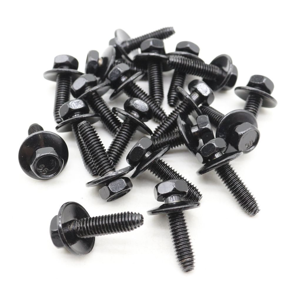 20Pcs For GM 11503834, 20351035 Hex Head Sems Body Bolts M6-1.0 x 25mm ...