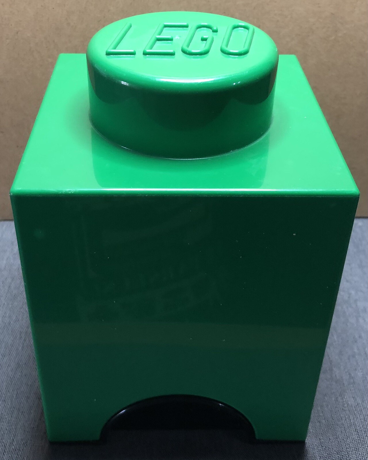 LEGO 1 Stud Square Storage Brick Green Box | eBay