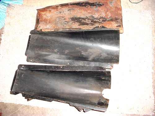 Three Original Model A Ford Engine Splash Pans | eBay
