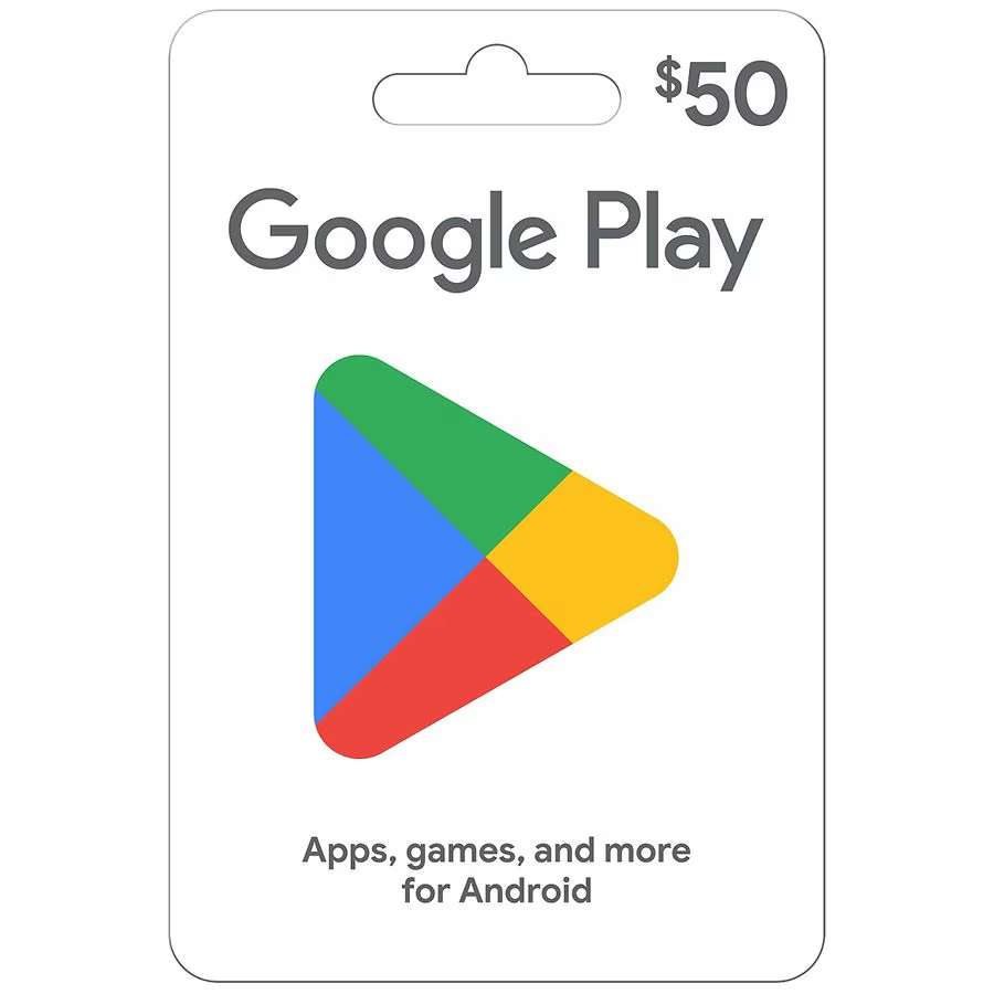 $50 Google Play Gift Card , Apps, Games and More, Instant Delivery usa ...