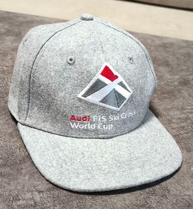 Audi Hat Fis Ski World Cup Wool One Size Gray Snapbac… - Gem