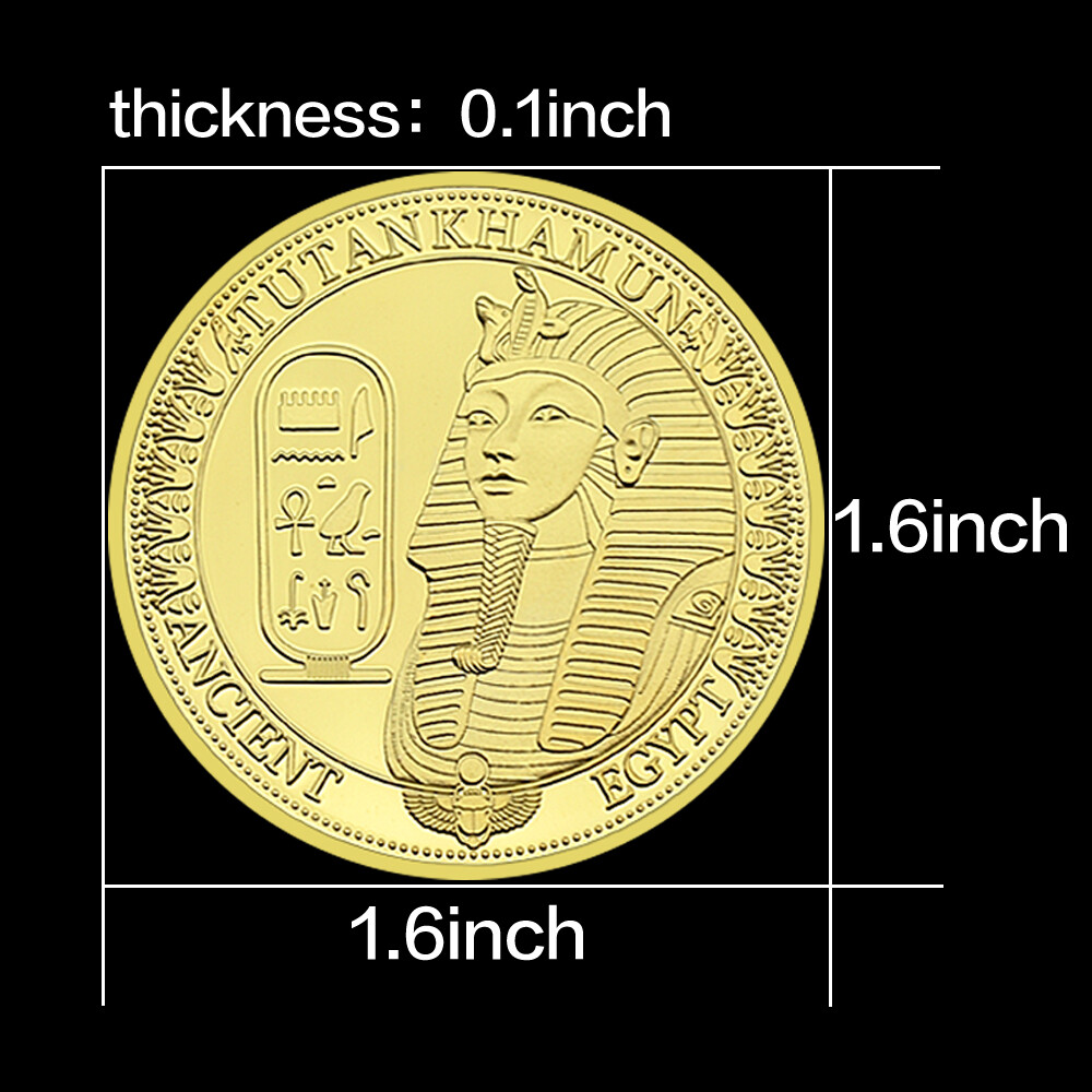 Goddess Isis Gold Coin Ancient Egyptian Mythology Challenge Medal Lucky ...