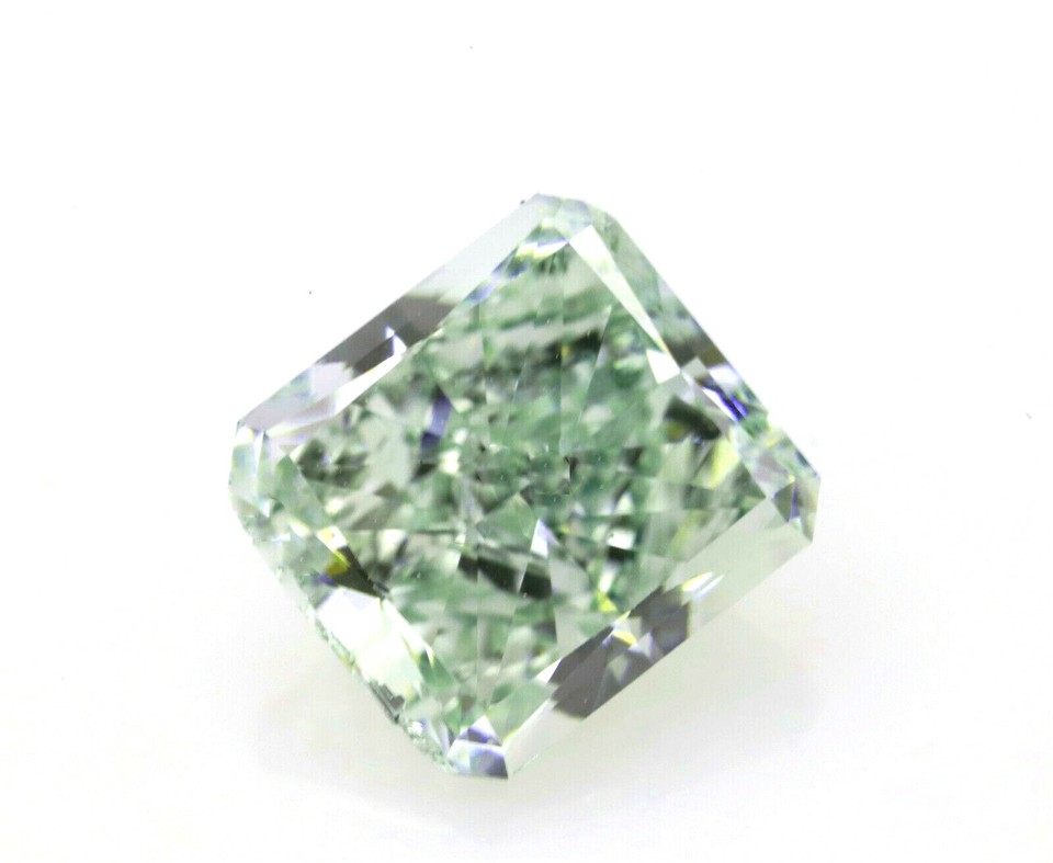 Green Diamond 1.11ct Natural Loose Fancy Light Green Color Radiant GIA ...