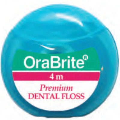 PATIENT SIZE WAX FLOSS PTFE PREMIUM PLAIN 4M 144/CS - ORALINE ORABRITE ...