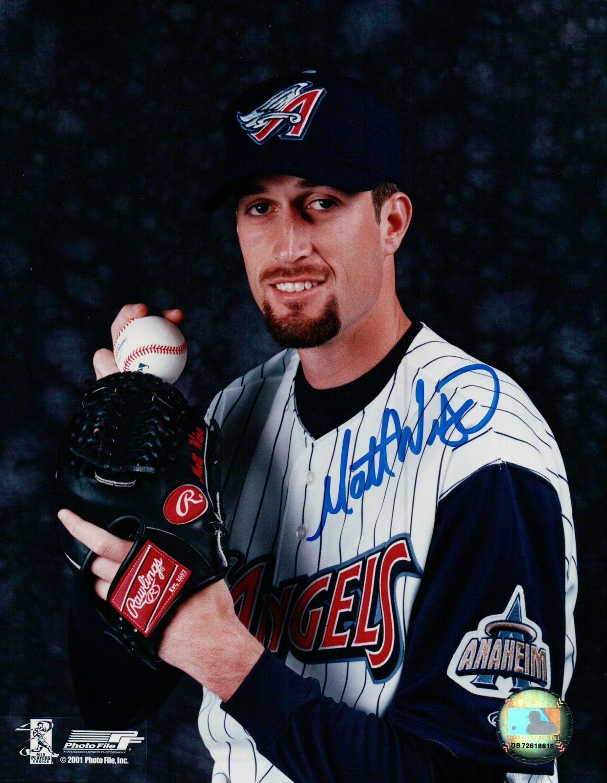 Matt Wise Signed 8X10 Photo Autograph Anaheim Angels Posing Auto w/COA ...