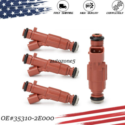4PCS For Elantra Forte Soul 1.8L 2.0L Veloster 12-2019 353102E000 Fuel ...