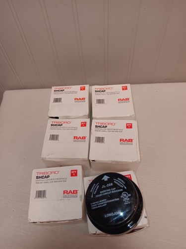 lot of 6 LONGJOIN JL-208 Shorting Cap 3-Pin Twist-Lock 0-480VAC, 50 ...