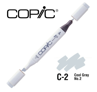 Marqueur à l'alcool Copic Marker C2 Cool Gray No.2 | eBay