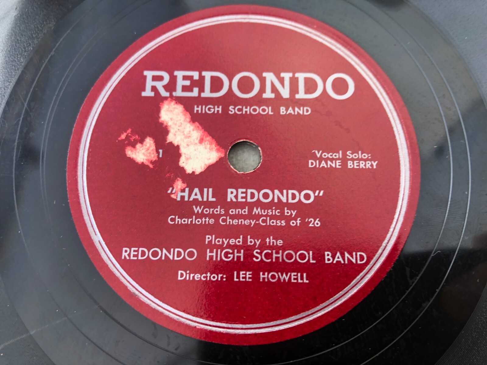 Redondo High School Band 78rpm Single 10-inch Redondo Records #RHS-1/2 ...