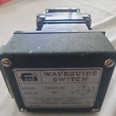 FLANN MICROWAVE 22333-2E WAVEGUIDE SWITCH, WR-28 | eBay