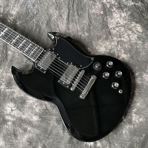 Tony Iommi Electric Guitar SG Black Cross Inlay Bone Nut Guitar Fast ...