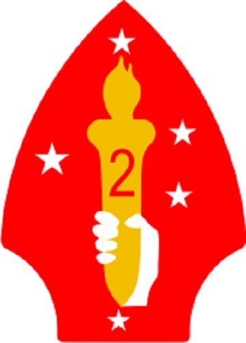 USMC 2d Marine Division (2d MARDIV) Decal -2.88" Wide x 4.00" Tall ...