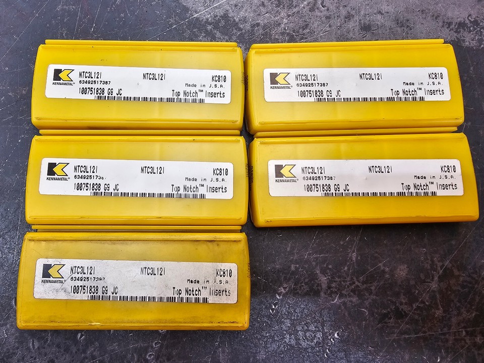 Qty 5 Kennametal NTC 3L12I NTC3L12I 63492517387 KC810 Grade Carbide ...