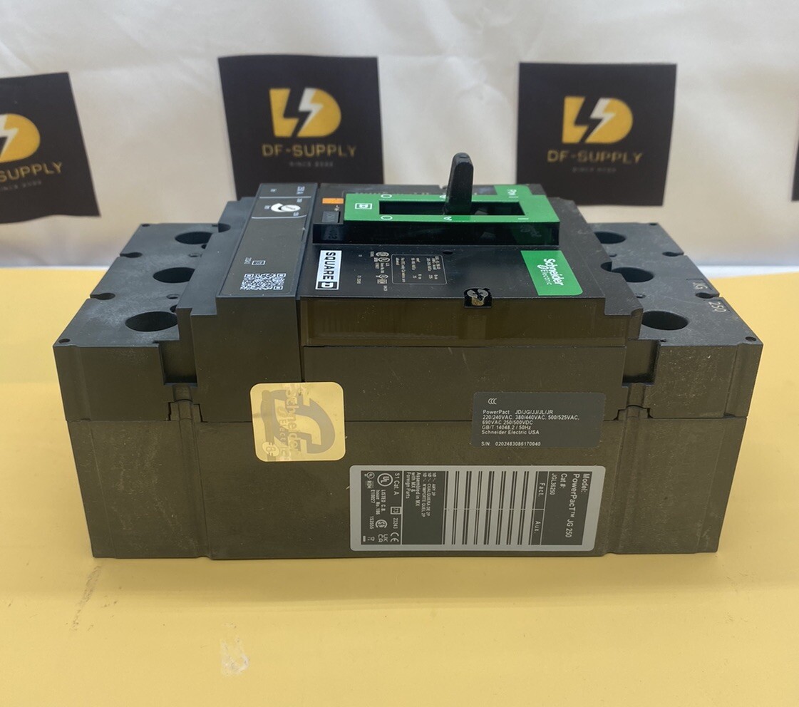 Square D PowerPact J, 250A, 3 Pole, 600VAC, 18kA, lugs, Thermal ...