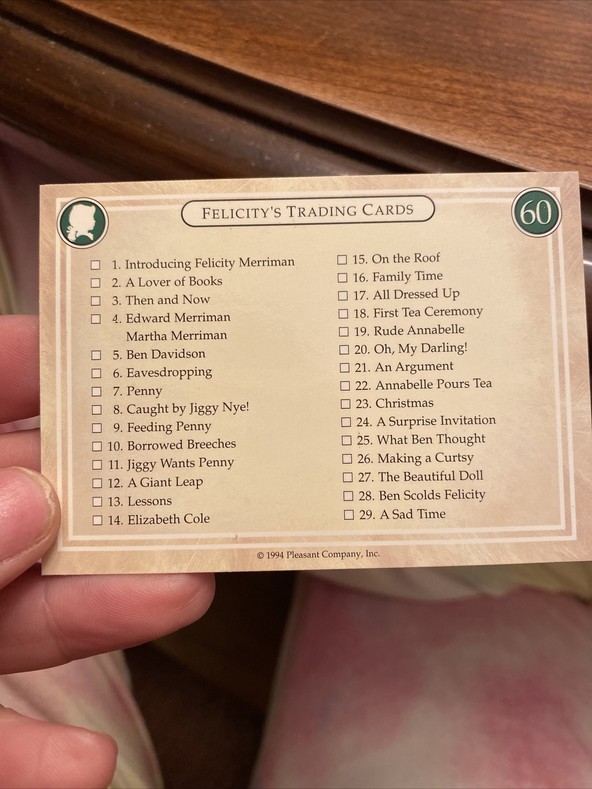 The American Girls Collection Card Felicity's Trading cards List #60 | eBay