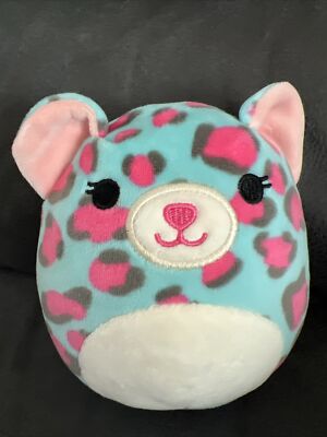 Squishmallow Chelsea Cheetah Kelly Toy Small Plush Blue Pink Spotted ...