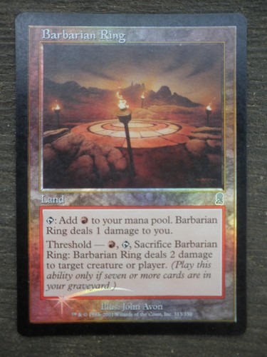 mtg magic barbarian ring FOIL odyssey ENGLISH cercle des barbares ...