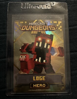 Minecraft Dungeons Arcade Series 3 (#104 Hero: Loge) FOIL Card | eBay