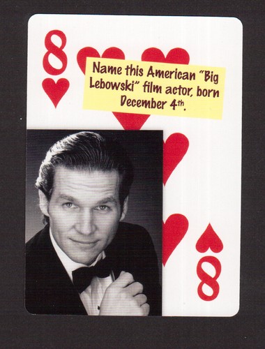 Jeff Bridges Film Movie Actor Neat Playing Card #9Y4 | eBay