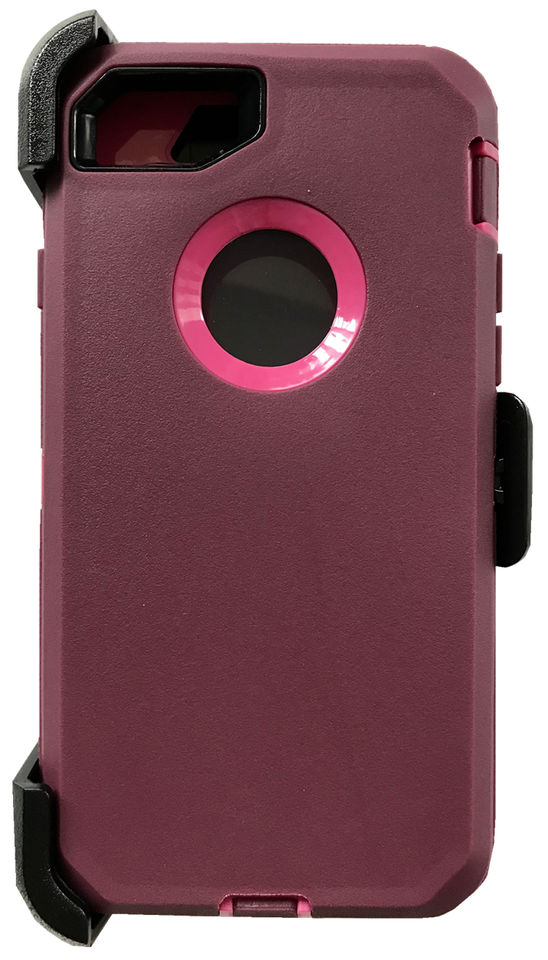 For iPhone 7 & iPhone 8 Defender Case With Belt Clip (Belt Clip Fits ...