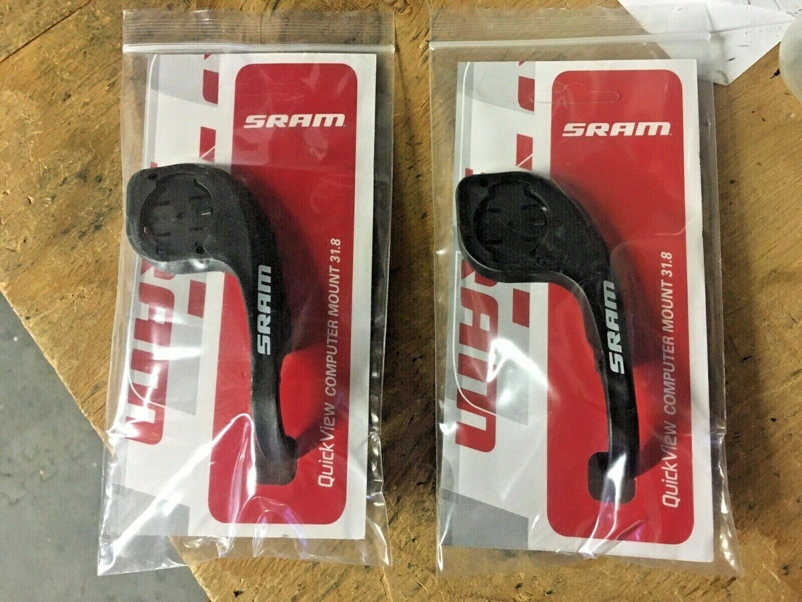 Pair (2) SRAM quickview road bike long mounts garmin out front GPS bike ...
