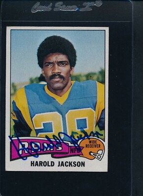 1975 Topps #505 Harold Jackson Rams Signed Auto *31385 | eBay