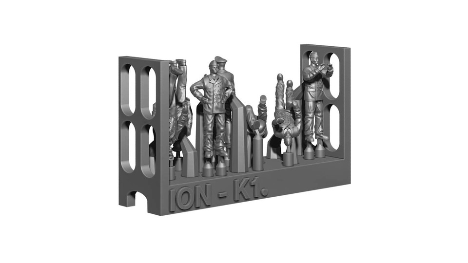 Kriegsmarine 1:144 WWII Crew Set – 36 Resin Figures ION (K144-002 ...
