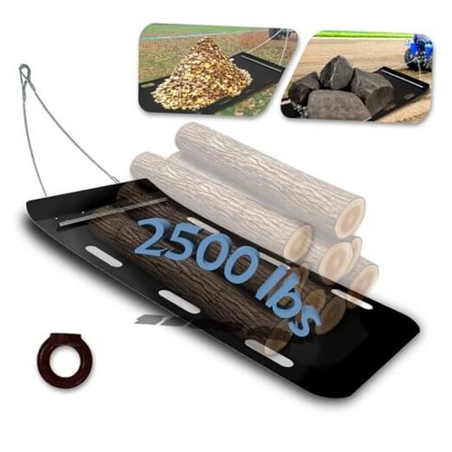 Yard Drag Sled, 1/8" Thickened HDPE, Upgraded Heavy Yard Drag Sled ...