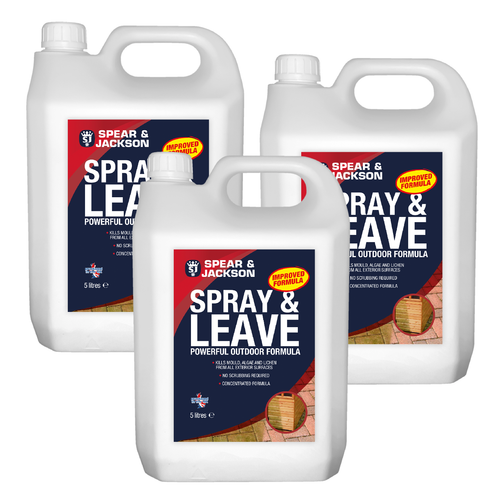 Spray and Leave Concentrate 3 x 5L Algae, Mould, Lichen Remover Spear ...